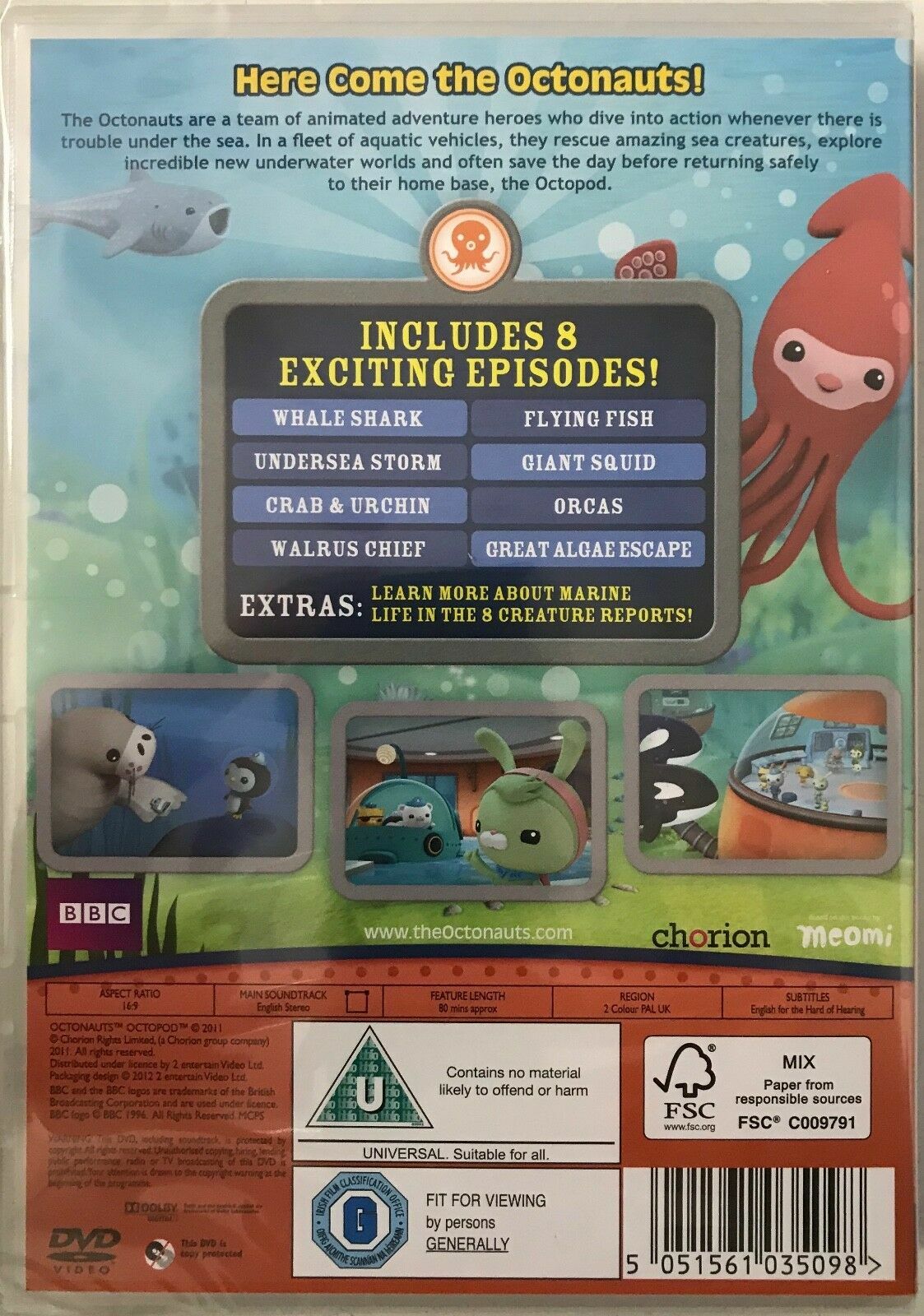 Octonauts Here Come the Octonauts DVD 5051561035098 | eBay UK