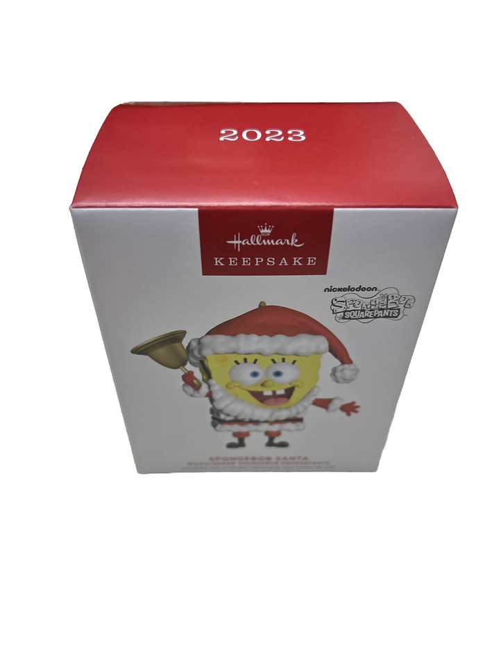 New 2023 Hallmark Keepsake Ornament SpongeBob Santa Nickelodeon ...