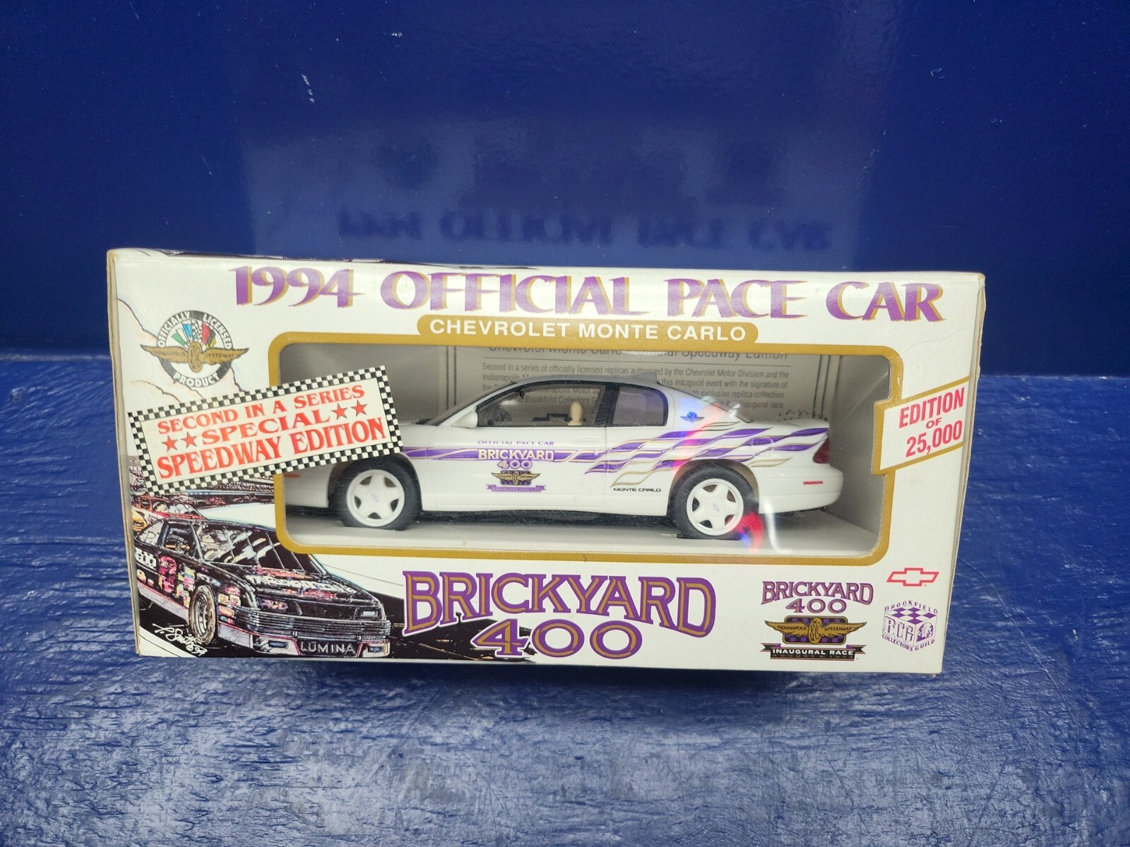 1994 OFFICIAL PACE CAR "BRICKYARD 400" CHEVROLET MONTE CARLO 1:25 SCALE ...