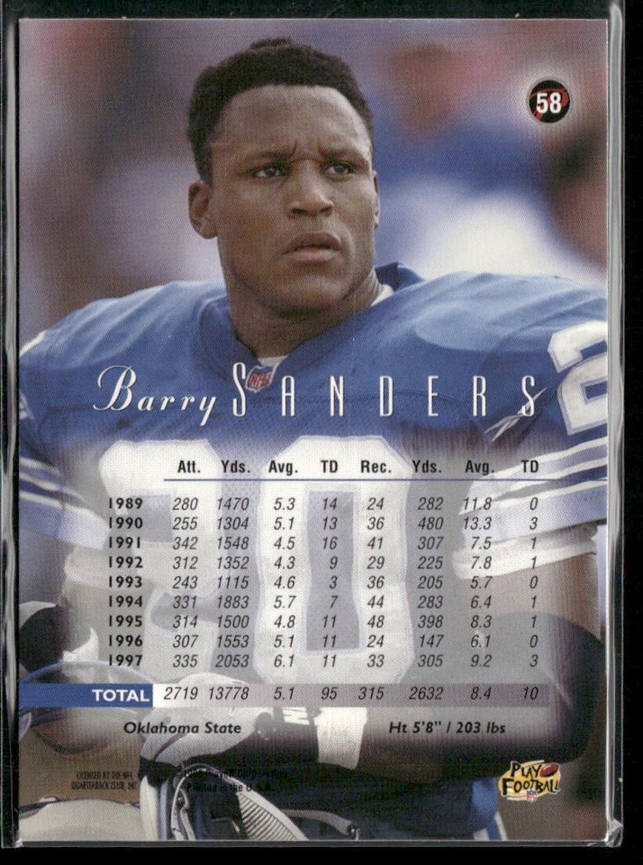 1998 Playoff Prestige SSD Hobby #58 Barry Sanders | eBay