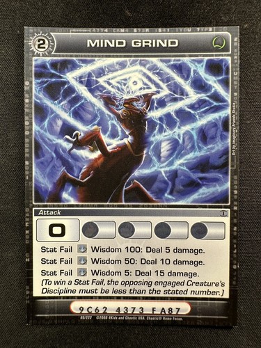 Chaotic Square Cut Mind Grind 89/222 BTD 1st Edition Uncommon Attack LP | eBay