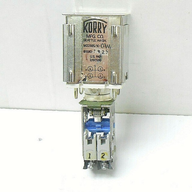 M22885/10-01 KORRY SWITCH SUB ASSEMBLY, WHITE TOP NEW OLD STOCK | eBay