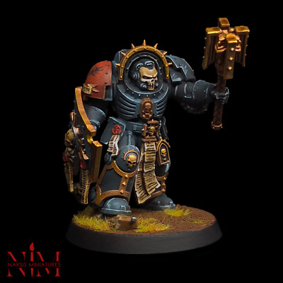 Warhammer 40k painted Blood Angels chaplain in terminator armour | eBay