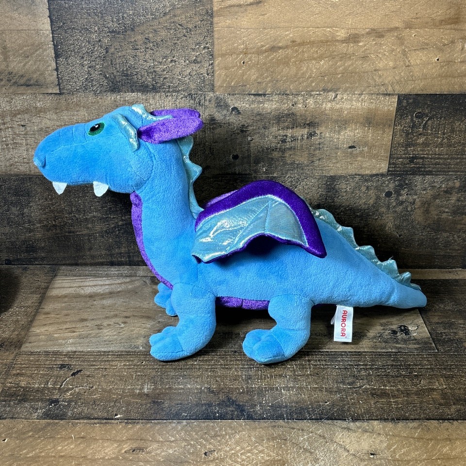 Aurora Blue Dragon Plush Stuffed Animal Toy Collectible | eBay