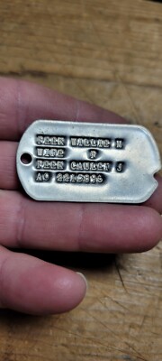 Vintage US Military Soldier ID dog tag Vietnam WWII U S WW2 | eBay
