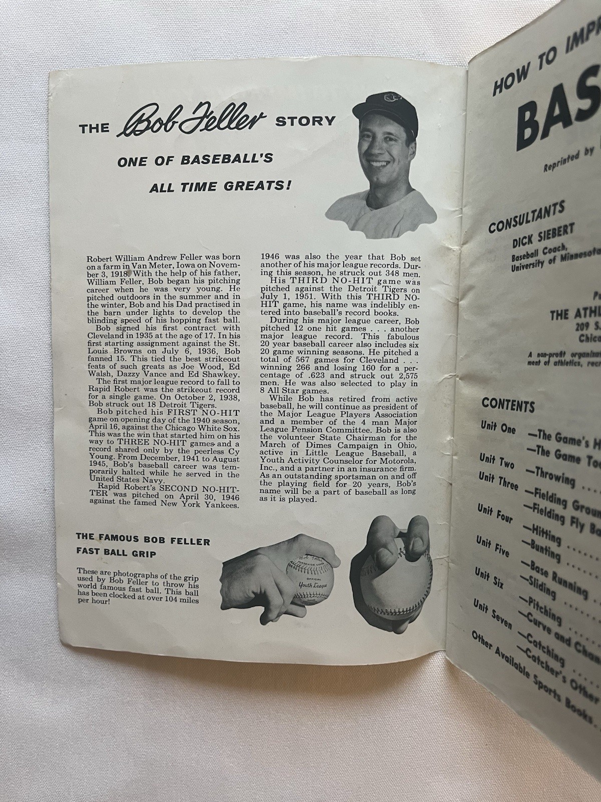 Bob Feller How to Improve Your Baseball 1959 Paperback Auto Signed | eBay