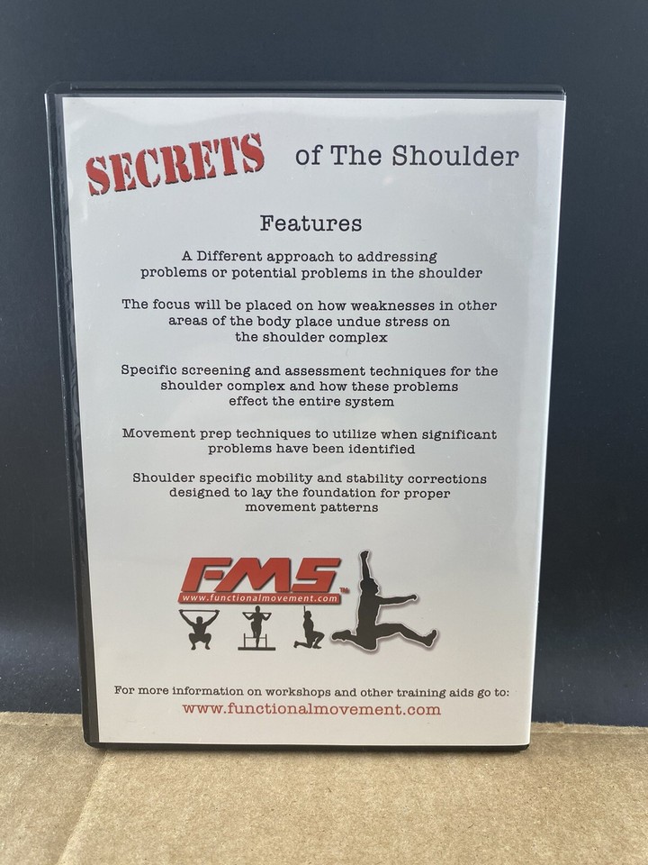 FMS Secrets Of The Shoulder DVD, MULTIPLE DVD'S SHIP FREE! | eBay