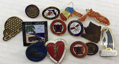 Motorcycle Rally Pins Florida, Bike Week, Daytona Harley Collectible ...