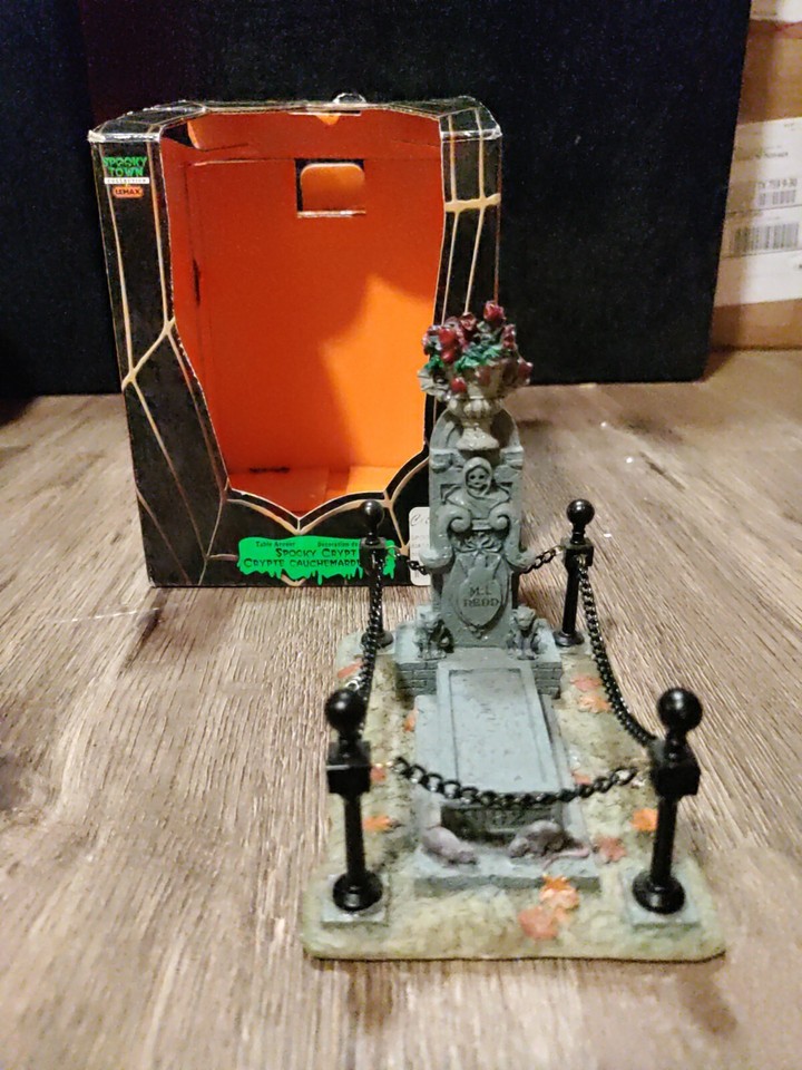 🔥LOT of 3 Lemax Spooky Town “Spooky Winner” Lighted & 2 Spooky Crypts 🔥 ...