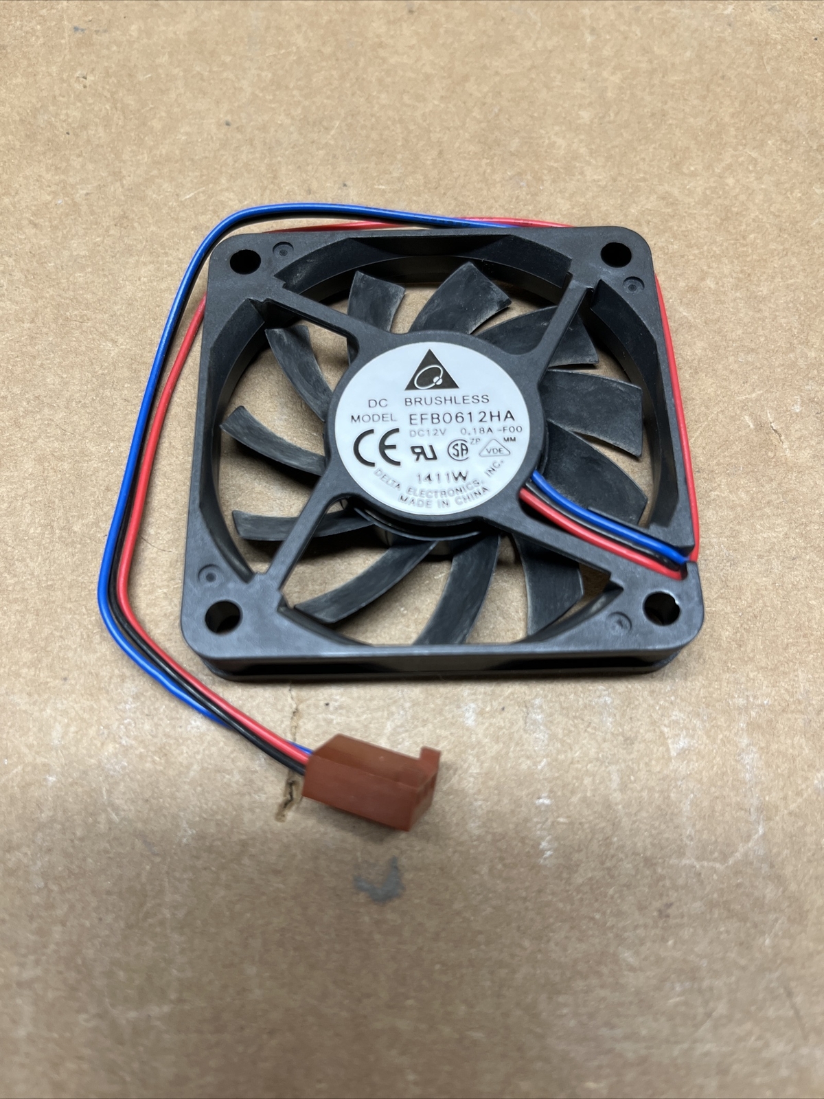 Delta DC Brushless Fan EFB0612HA -F00 DC12V tested and working PC ...