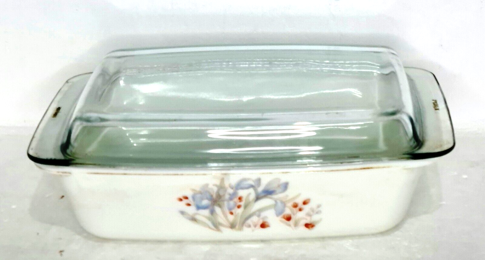 Vintage 1970's 🍽️PYREX BLUE IRIS OVENWARE Large Rectangle Casserole ...