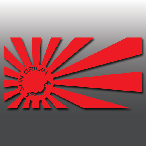 1x JDM Sun Origin Rising Sun Car Vinyl Decal Sticker | Japanese | Mazda ...