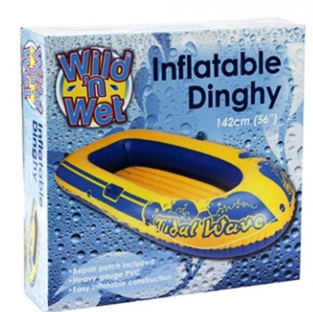 Inflatable Dinghy Children Boat Beach Toy Raft Pool 56" Boats Water ...