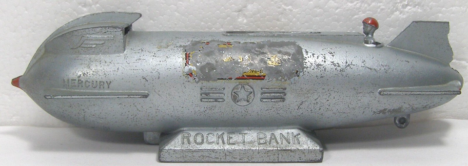 The Liberty Bank & Trust Co Rocket Bank Vintage Bad Condition TRH | eBay