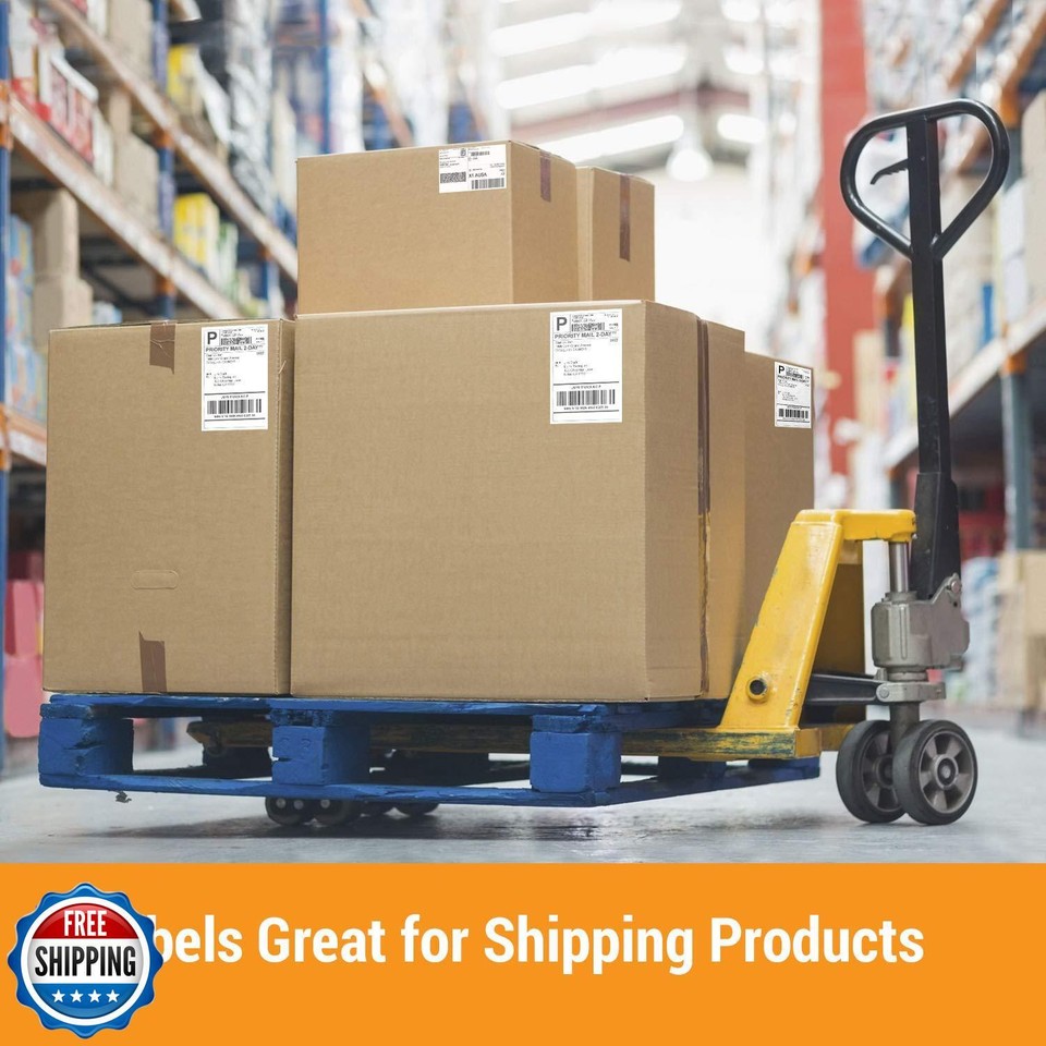 OfficeSmartLabels 6-39/50 x 4-3/4 inch USPS Click-N-Ship with Receipt ...