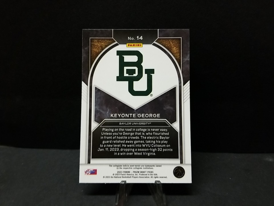 Keyonte George 2023-24 Panini Prizm Draft Picks #14 Brilliance RC | eBay