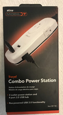 Ativa Mobil IT Travel Combo Power Station 2 Outlet/4 USB 2.0 Item 397 ...