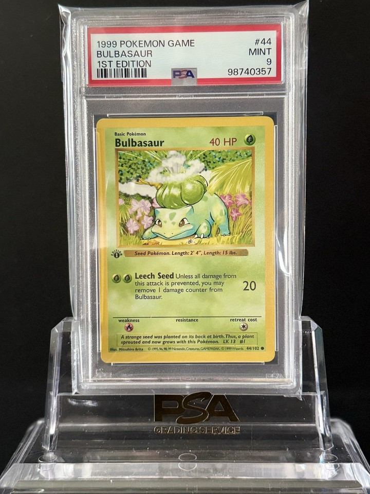 1st Edition Bulbasaur - Base Set - 44/102 PSA 9 | eBay