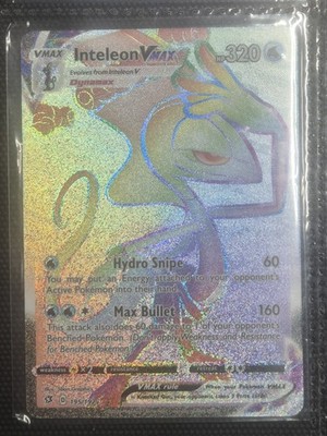 Pokémon Inteleon VMAX 195/192 Rebel Clash TCG Rainbow Rare Pack Fresh ...