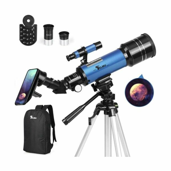 INTEY F40070M 70mm Ultra Clear Portable Astronomy Refractor Telescope ...