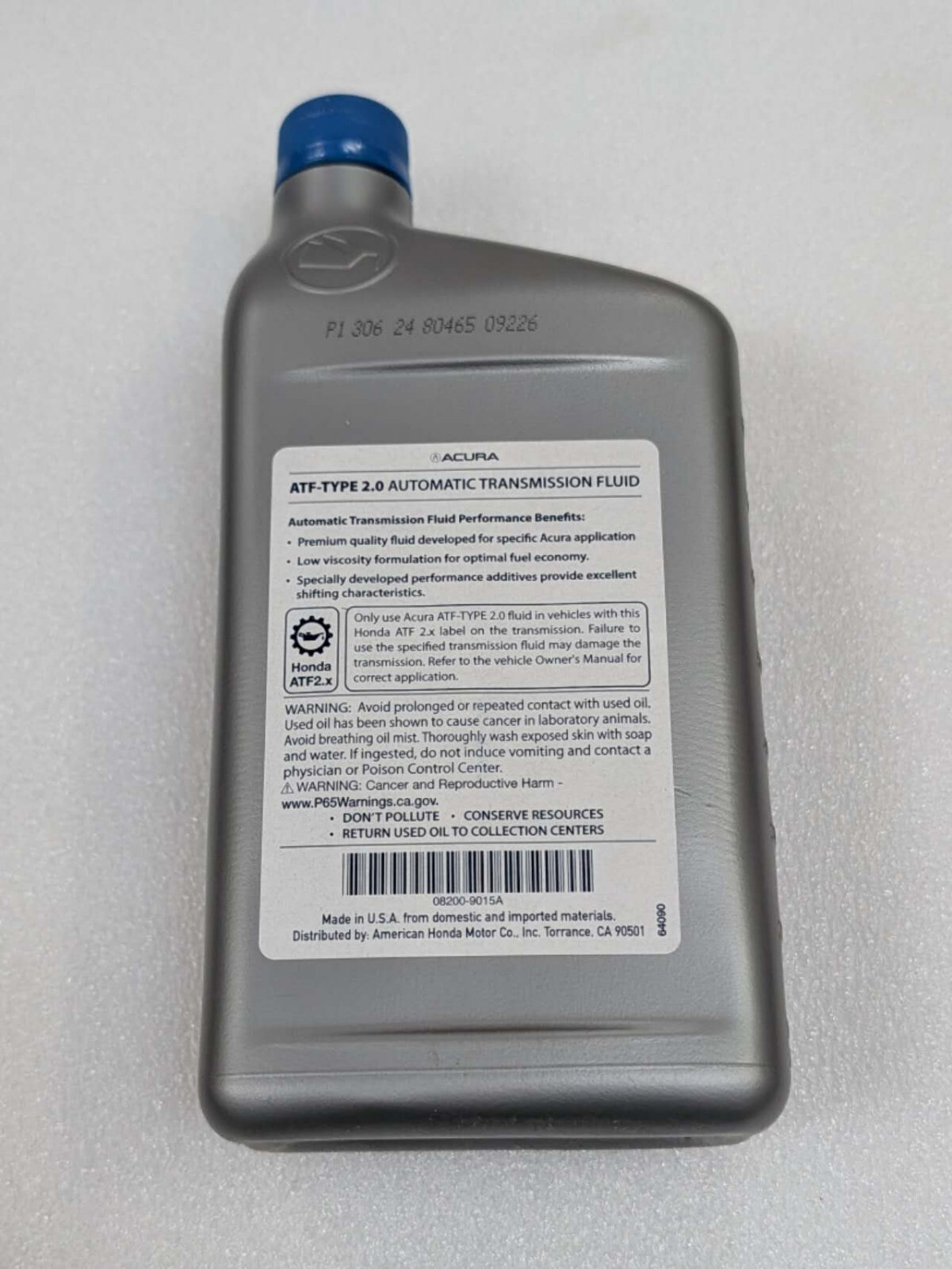 GENUINE OEM Honda Acura ATF-Type 2 Transmission Fluid 1-Qt MULTIPACK ...