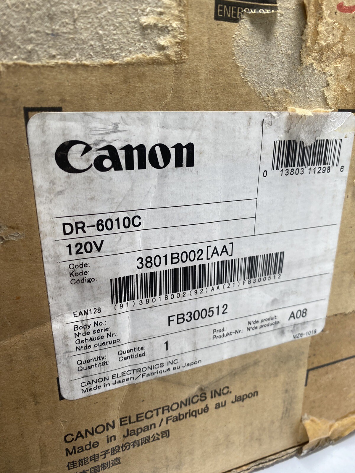 Canon imageFORMULA DR-6010C Document Scanner 13803112986 | eBay