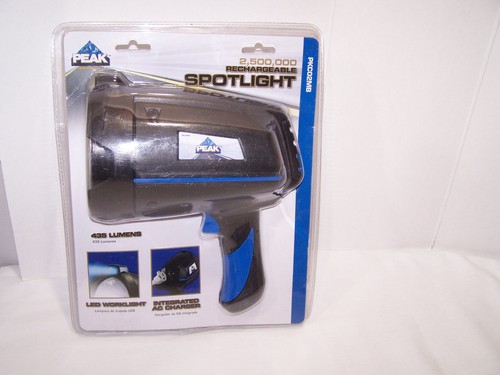 Peak PKC02MB Rechargeable Spotlight, 435 Lumens Spot Lamp Flashlight ...
