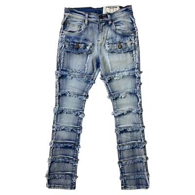 Kids FWRD DENIM CO. Patchwork True Stacked Denim Jeans | eBay