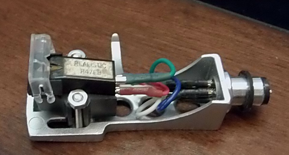 Nice! Silver Turntable Headshell with Realistic Shure R47EB Cartridge ...