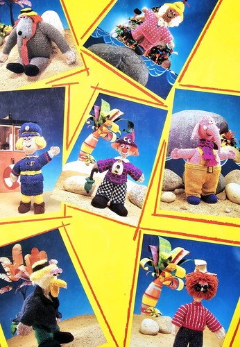 Charlie Chalk Arnold Elephant Captain Mildred Lewis Duck Toy Knitting ...