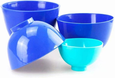 ALKITA 4 PCS Dental Lab Rubber Mixing Bowls Flexible Silicone Bowls ...
