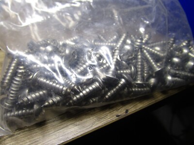 (100) #12-14 x 3/4" 6-Lobe Drive Button Head 18-8 Type AB Point SS SM ...