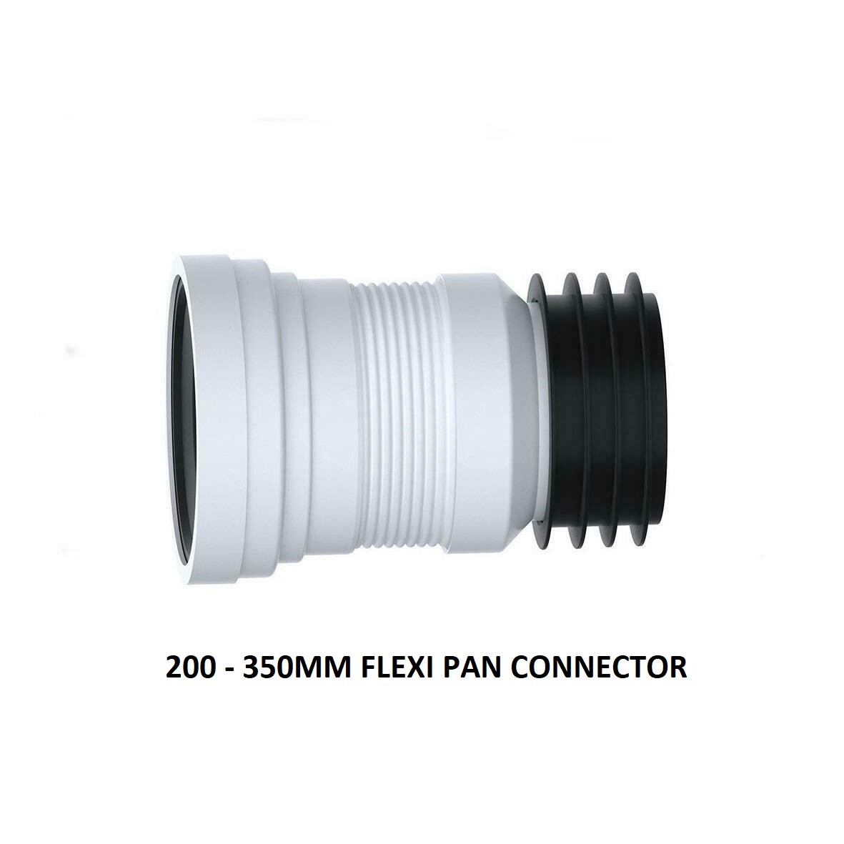 110mm 4'' Flexible Toilet WC Pan Connector Flexi adjustment SHORT ...