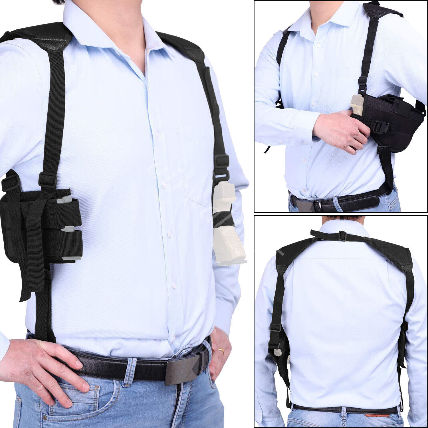 Concealed Carry Shoulder Holster Adjustable Underarm Gun Pouch for ...