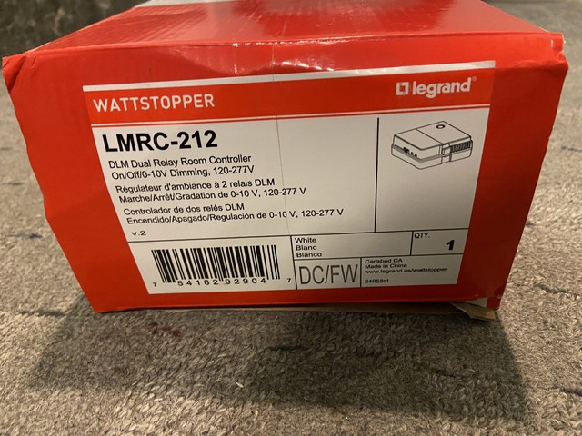 Lmrc-212 Digital Dual Relay Room Controller V2 Legrand WattStopper 0 ...