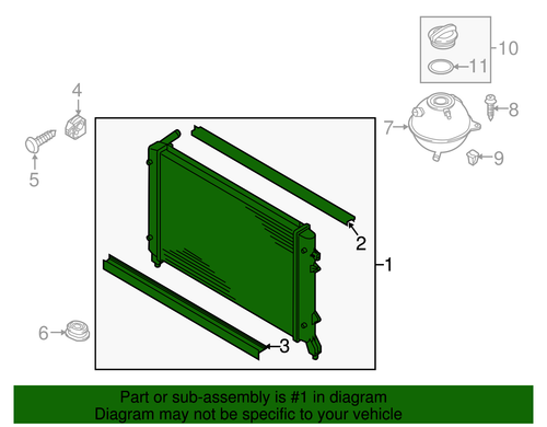 Genuine Volkswagen Radiator Assembly 1K0-121-253-BJ | eBay