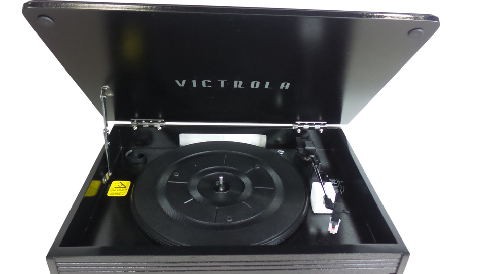 Victrola VTA-600B-MAH 8-in-1 Record Player Multimedia Center -Free ...