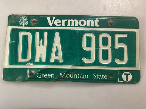 Vintage VERMONT “Green Mountain State” License Plate DWA 985 | eBay