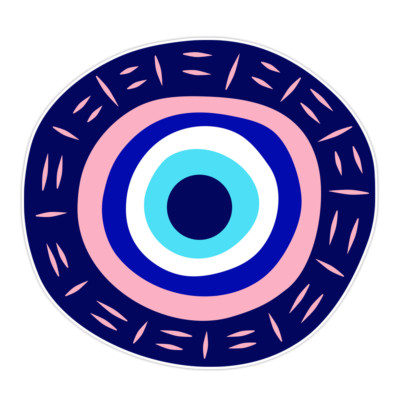 Pink Evil Eye Window Bumper Sticker Vinyl Decal 5" | eBay