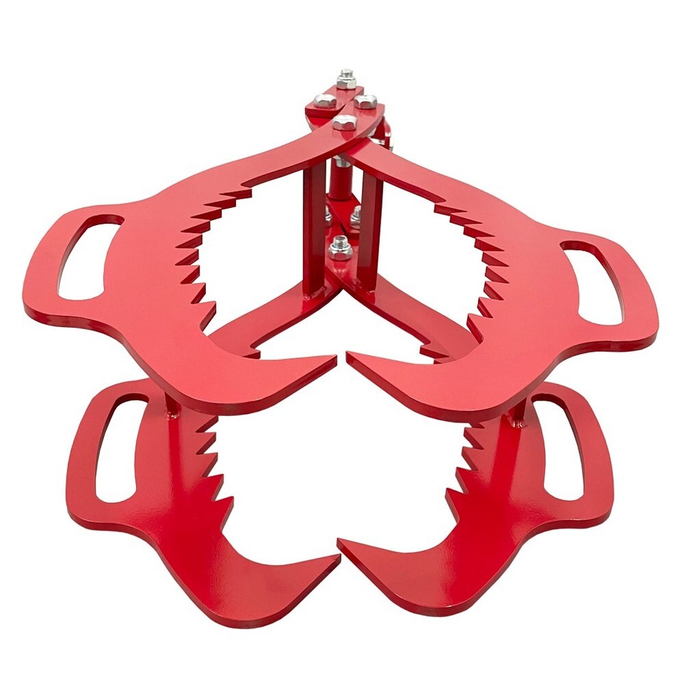 28-inch 4-claw Log Handling Clamps Non-slip Timber Lifting Pliers Hand ...
