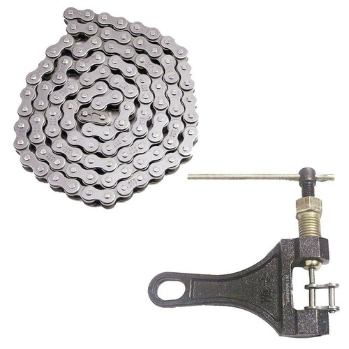 420 Chain 132L & Chain Breaker For 50/70/110cc 125cc 140cc Atomik Quad ...