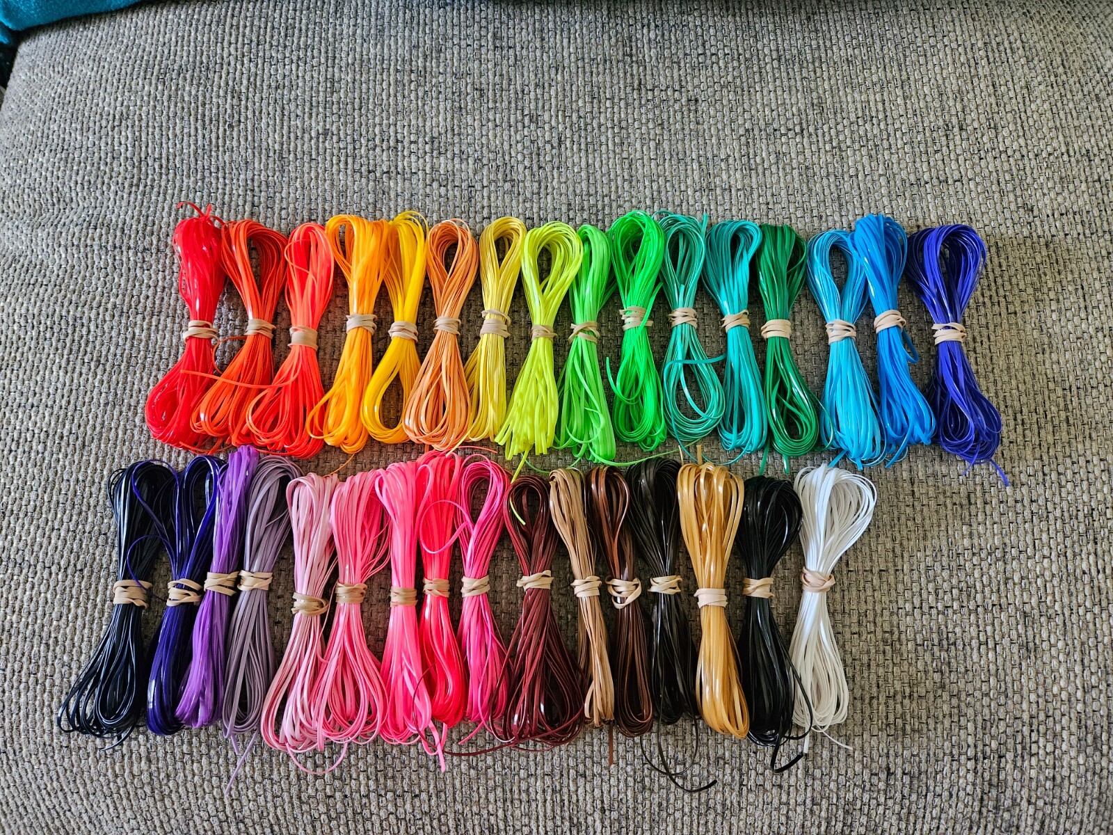 10 yards your choice colors rexlace lacing boondoggle plastic lace ...
