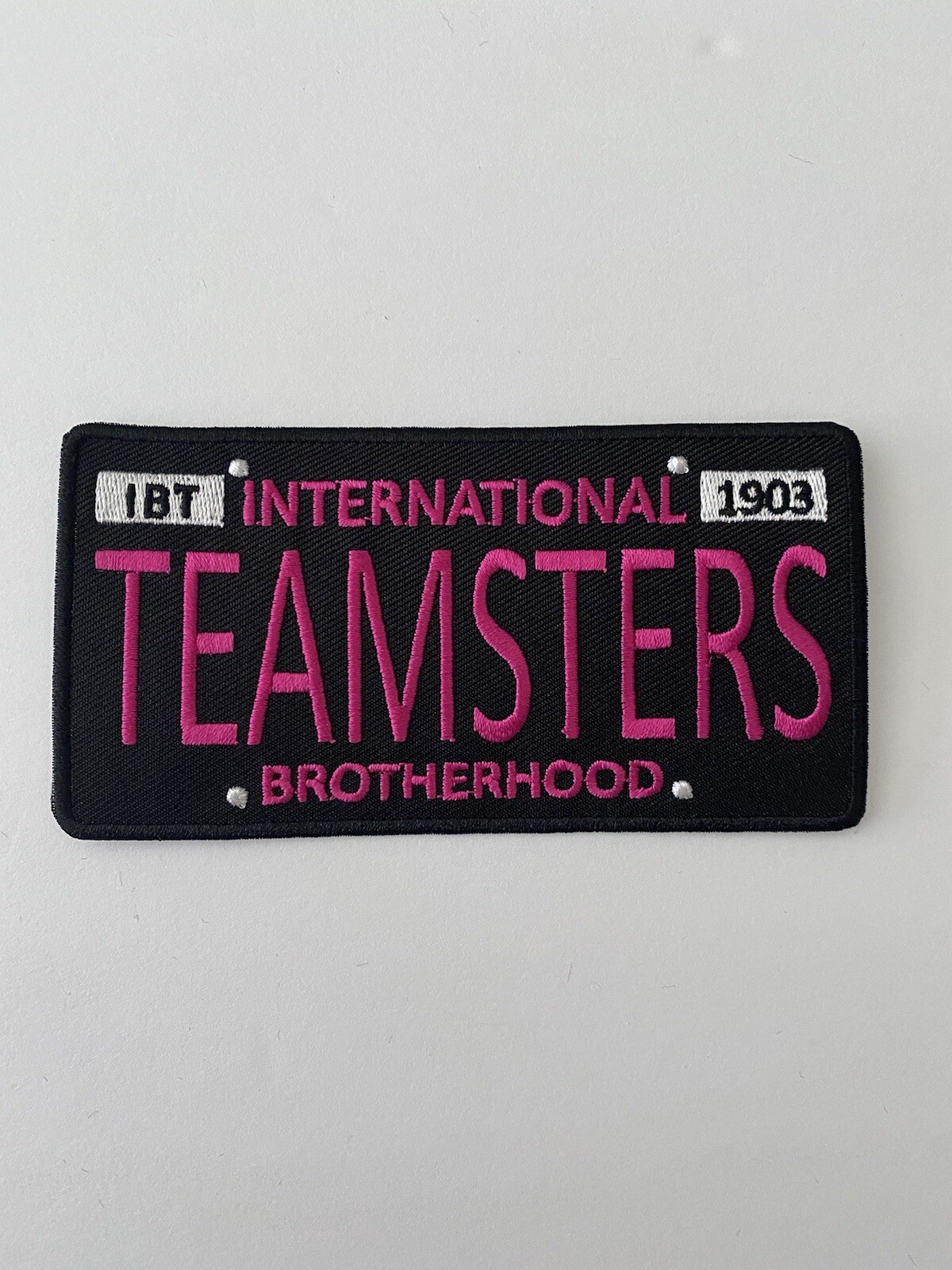 3x Teamster 5” 2.5” Embroidered Pink Patch. Iron Or Sew On. 3 For The ...