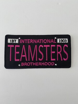 3x Teamster 5” 2.5” Embroidered Pink Patch. Iron Or Sew On. 3 For The ...