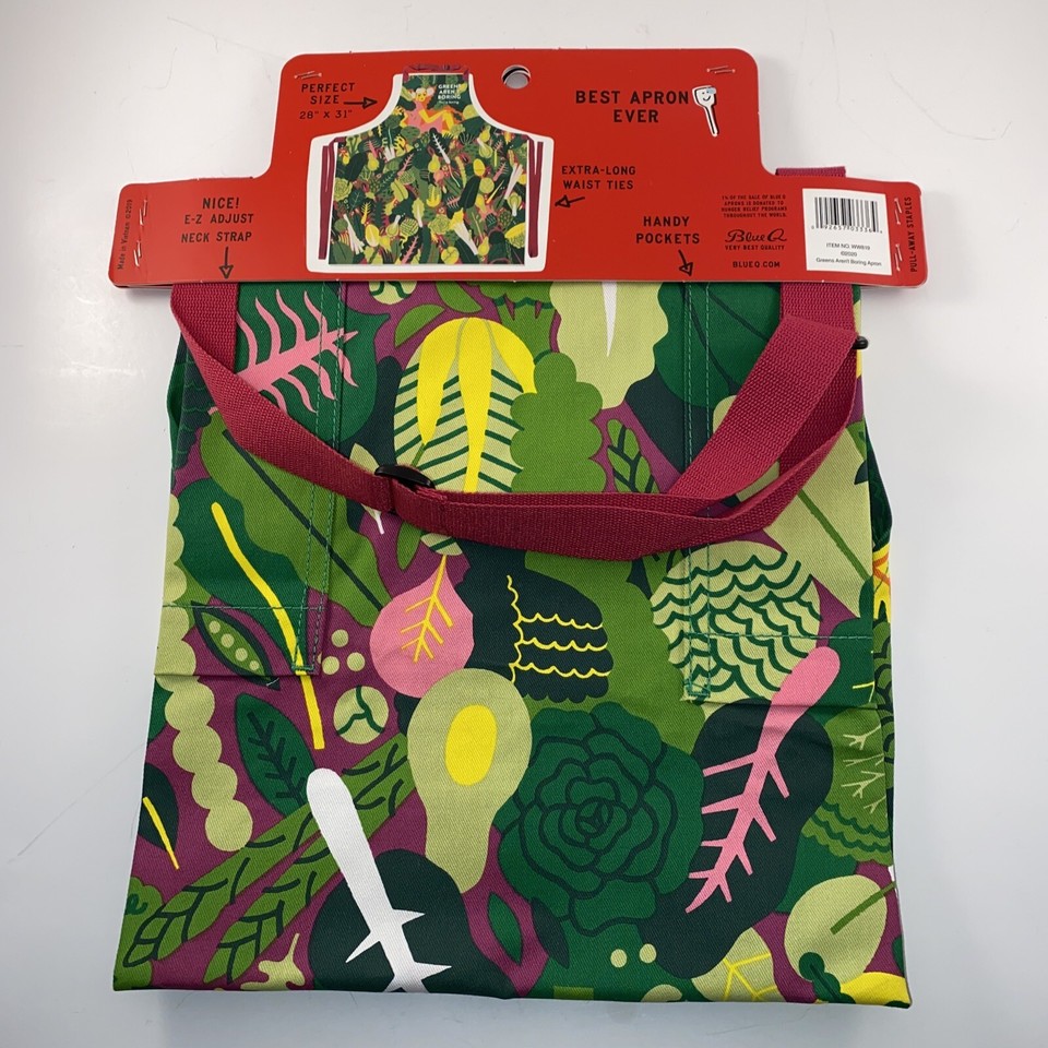 Blue Q Aprons Retro “Greens Aren’t Boring” Flattering Fit Apron New! | eBay