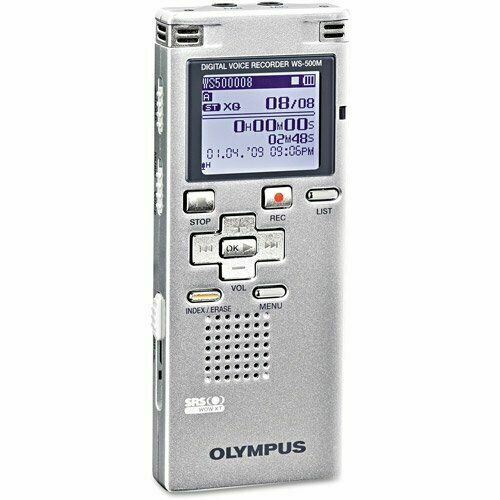 Olympus WS-500M (2048 MB, 544.5 Hours) Handheld Digital Voice Recorder ...
