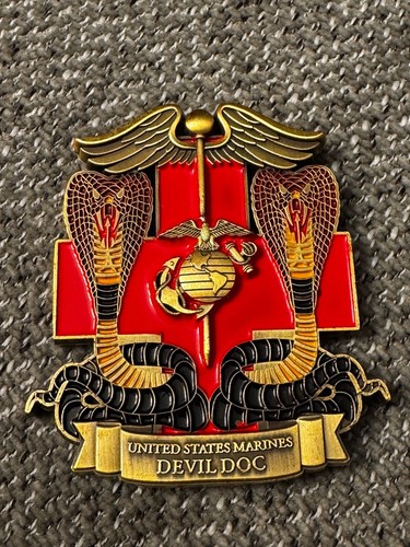 US Marine US Navy - Devil Doc Corpsman challenge coin | eBay