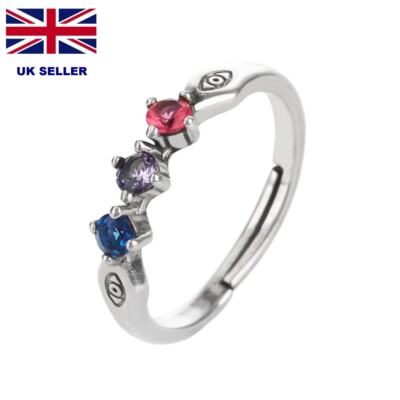 Anime Jujutsu Kaisen Satoru Gojo Silver Ring Adjustable Jewellery | eBay UK