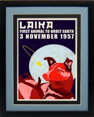 Laika Space Dog Poster Framed | eBay