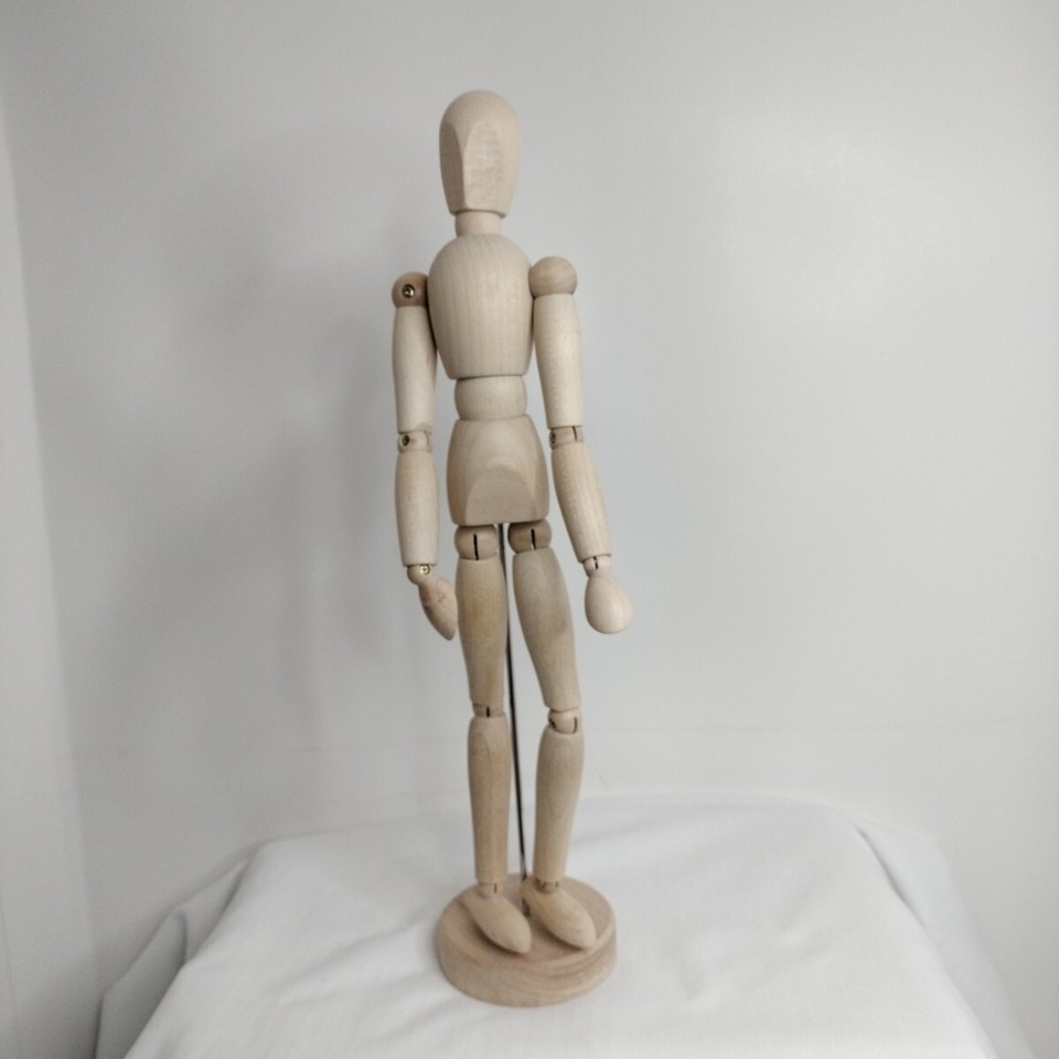 IKEA Gestalta Model # 21576 - Wood Human Figurine Jointed Movable 13 In Tall New | eBay